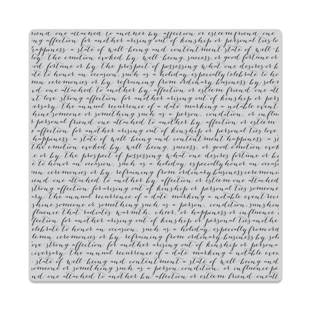 Script Bold Prints Cling Stamp – Hero Arts
