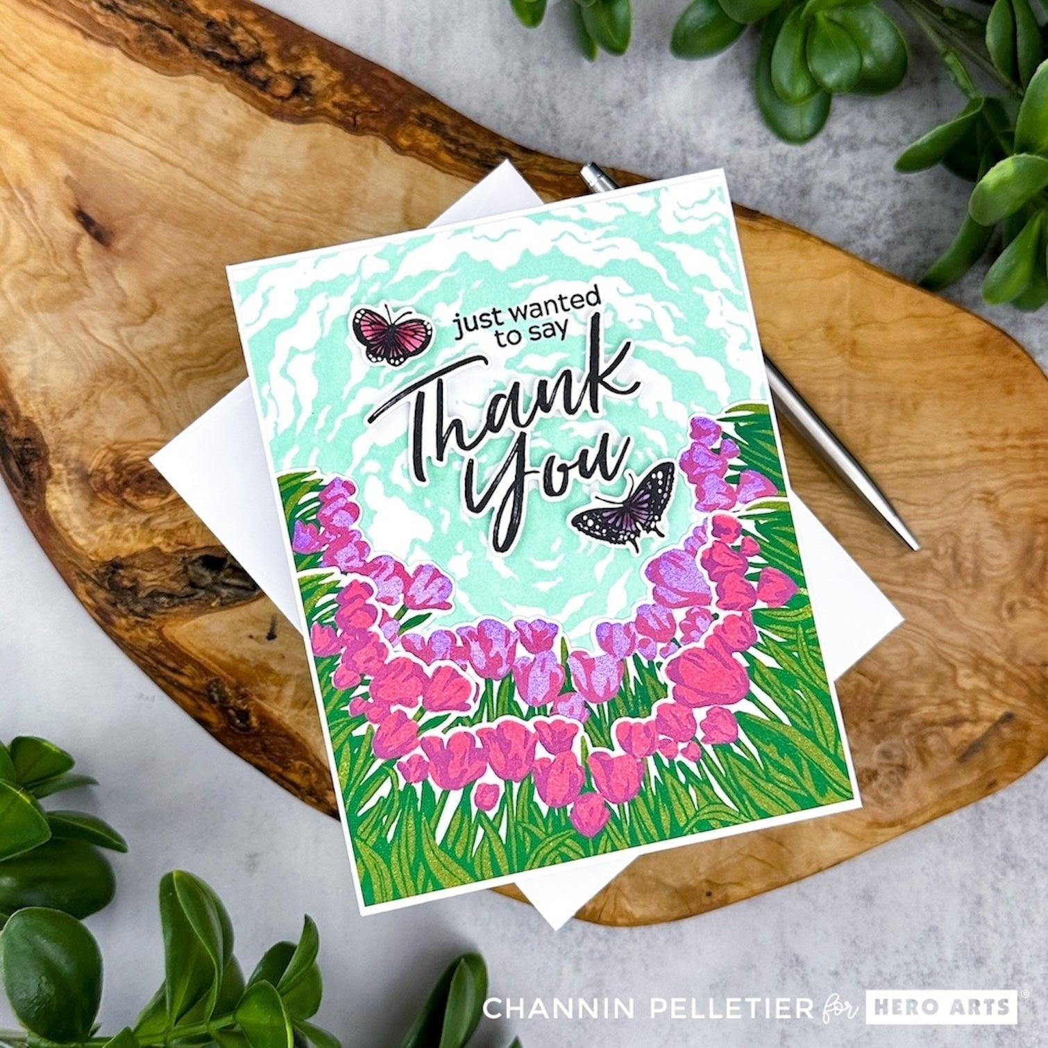 VIDEO: Colorful Spring Tulips with the February Card Kit – Hero Arts