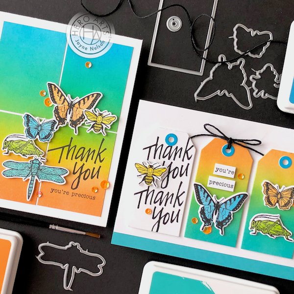 Using Small Stamps Two Ways – Hero Arts