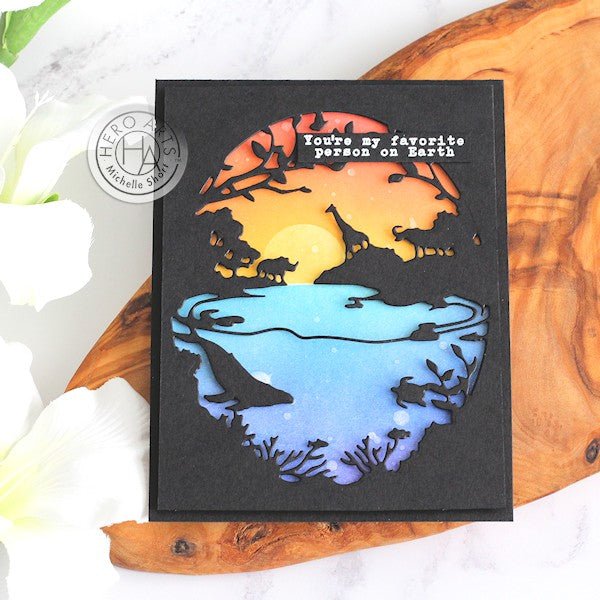 Video: Sunset and Sea Ink Blending – Hero Arts