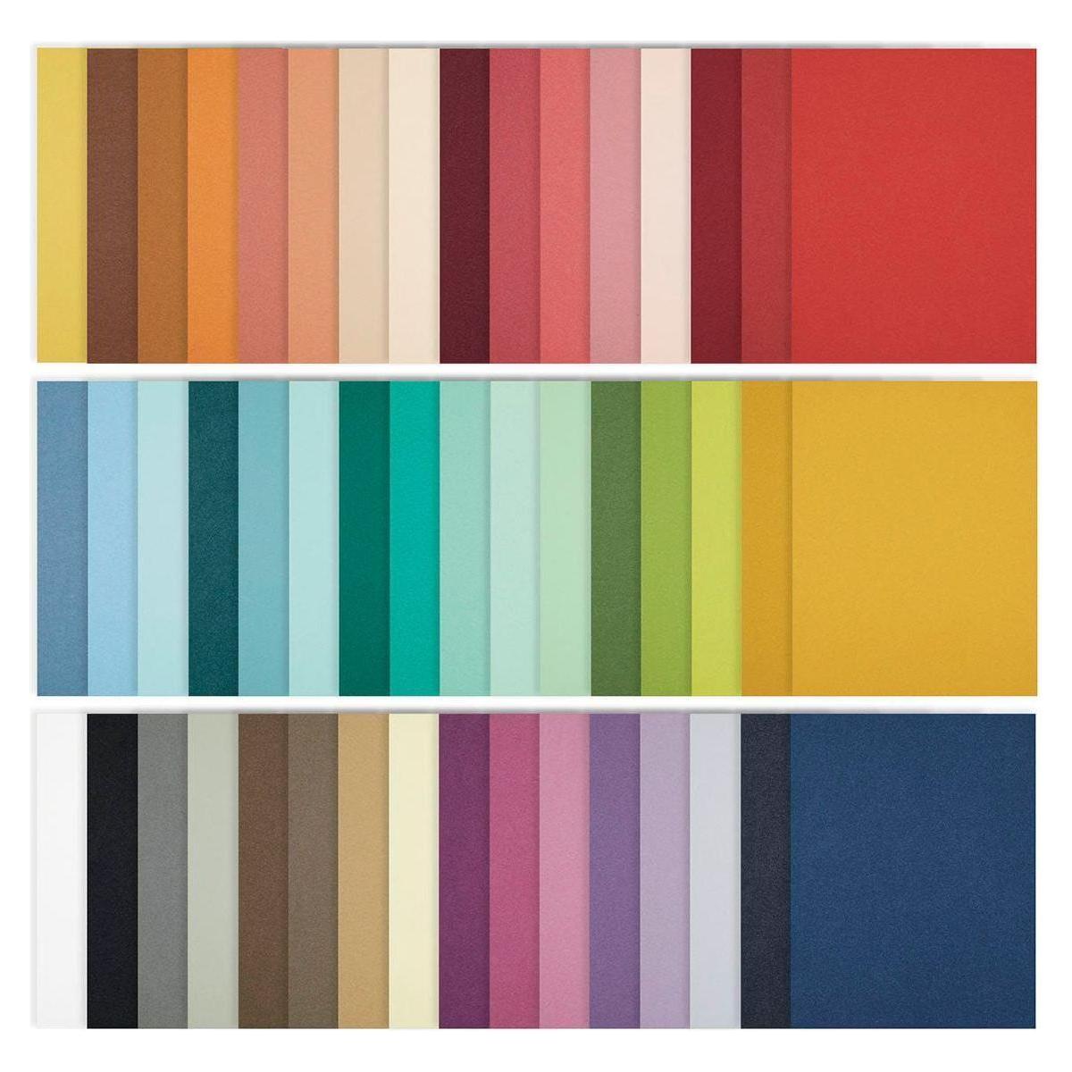 The Full 48 ColorWheel Cardstock Pack 8.5" x 11" - 1 each ...