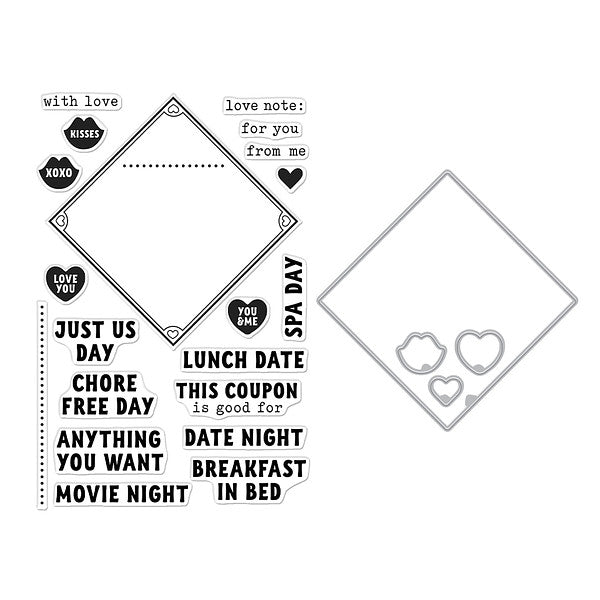 Love Note Messages Stamp & Cut Bundle from The Love Note Collection ...