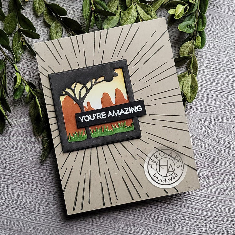 CG844 Sun Ray Bold Prints | Hero Arts