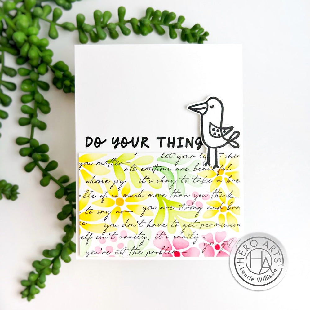 CG911 Positive Script Bold Prints | Hero Arts