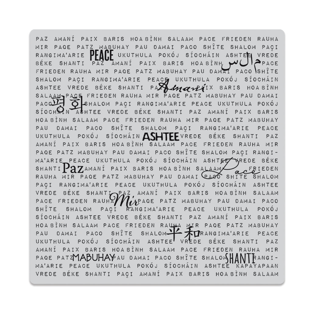Words of Peace Bold Prints Cling Stamp – Hero Arts