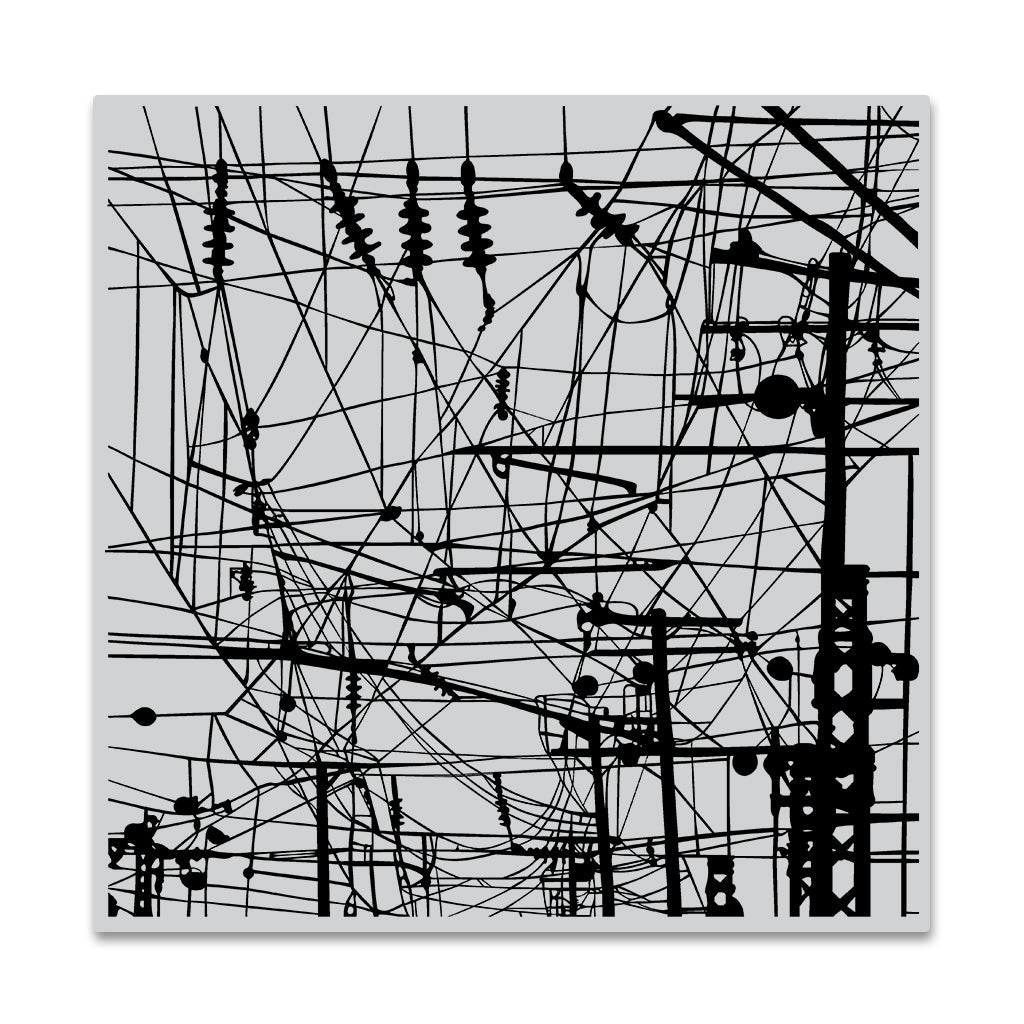 Power Lines Bold Prints Cling Stamp – Hero Arts