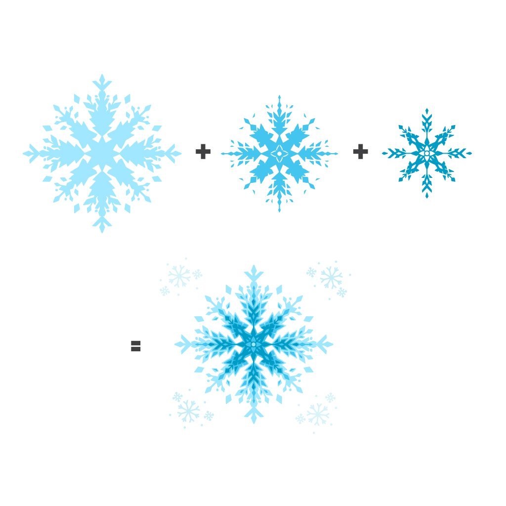CM554 Color Layering Snowflake | Hero Arts
