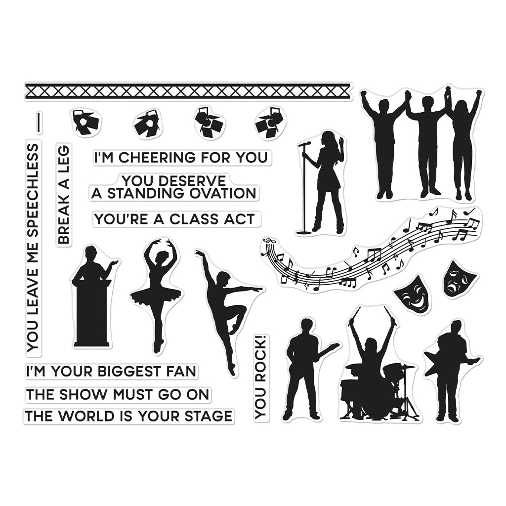 Center Stage Clear Stamp Set by Ralph Tyndall – Hero Arts