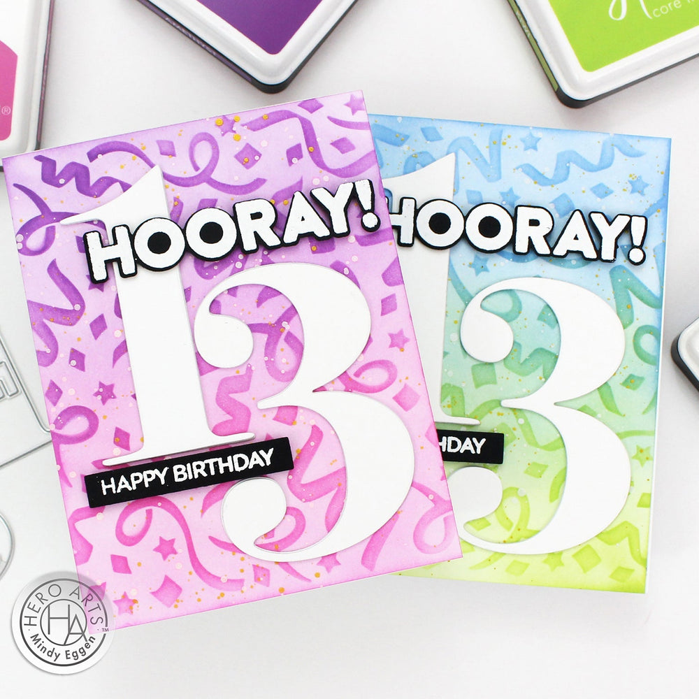 DC286 Message Strips Stamp & Cut XL | Hero Arts