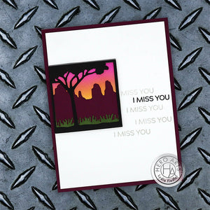 DC286 Message Strips Stamp & Cut XL | Hero Arts