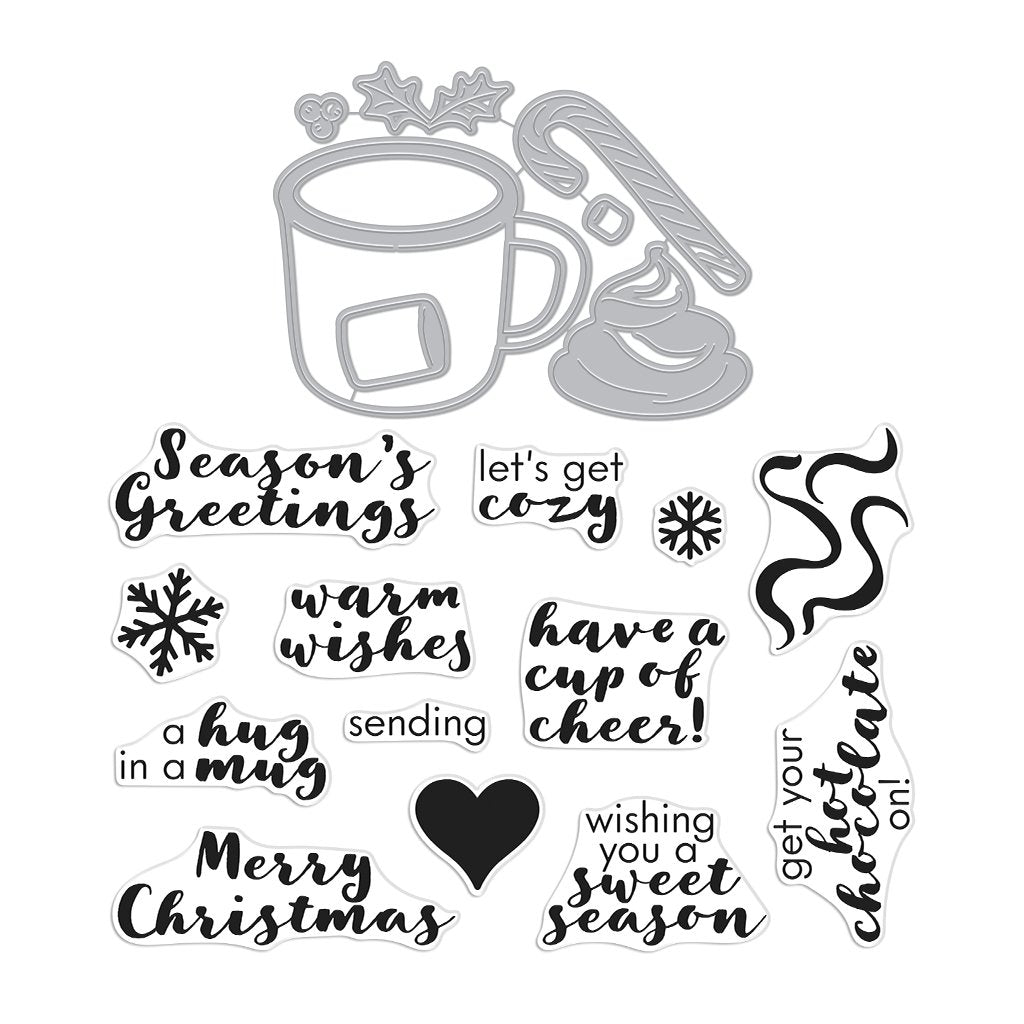 Hug in a Mug Stamp & Cut XL Set – Hero Arts
