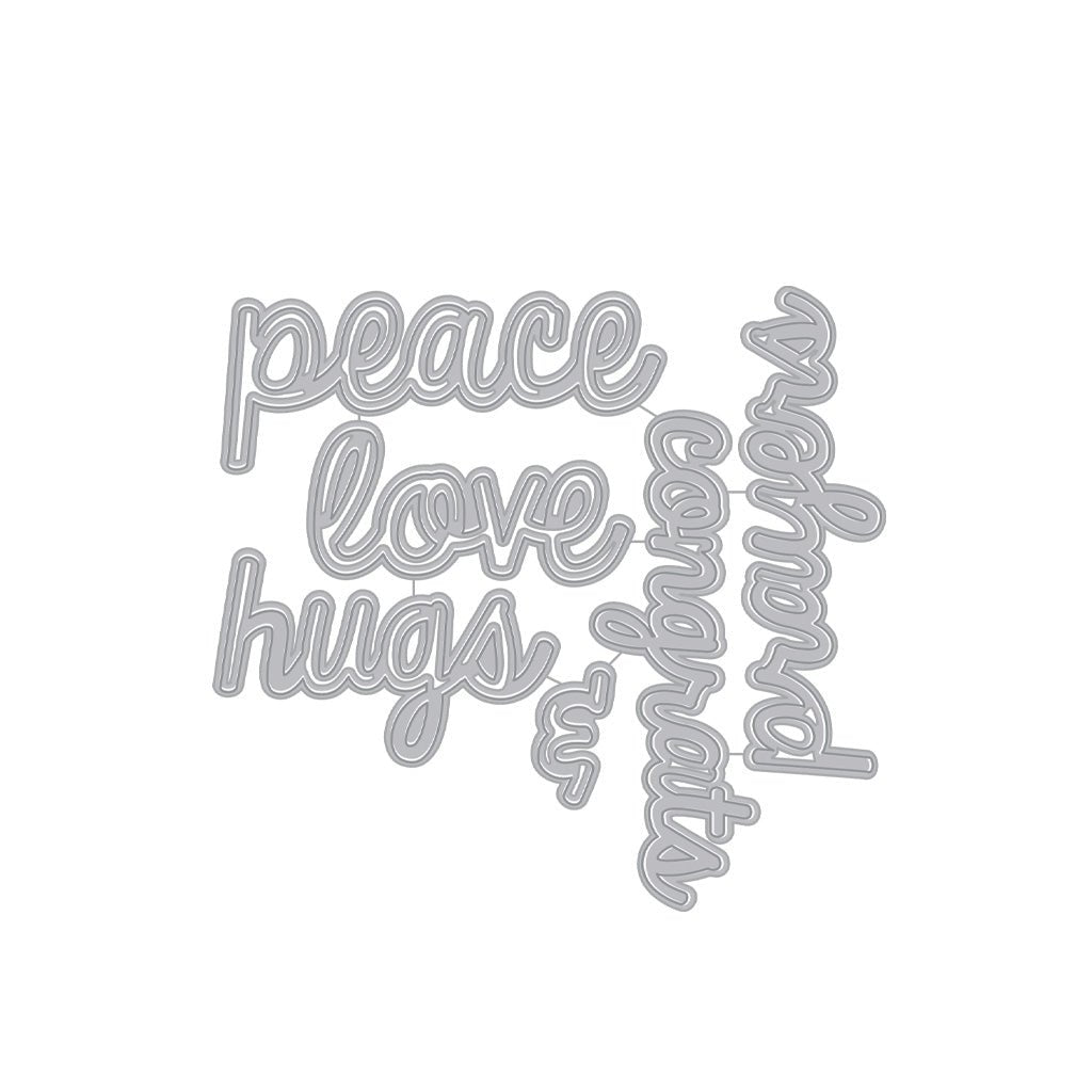Peace Words Fancy Dies – Hero Arts