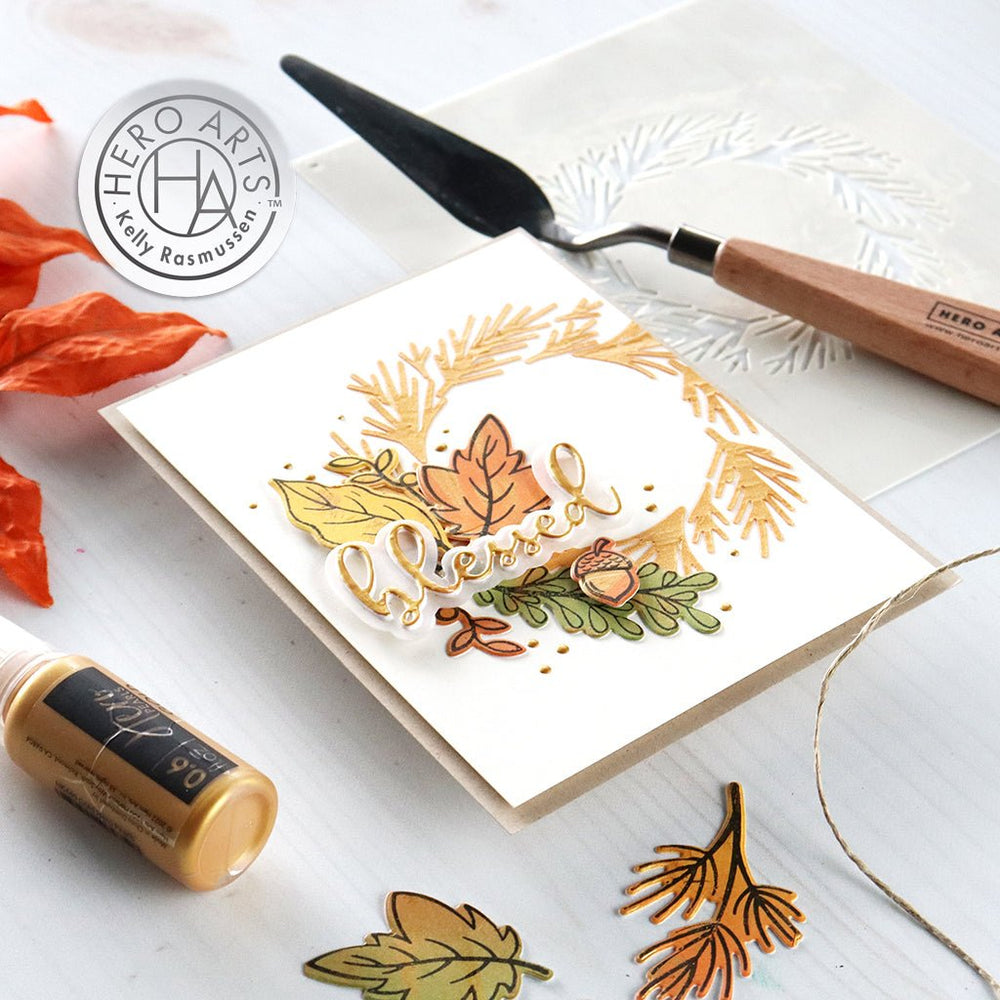 DF089 Grateful Words Fancy Dies (D) | Hero Arts