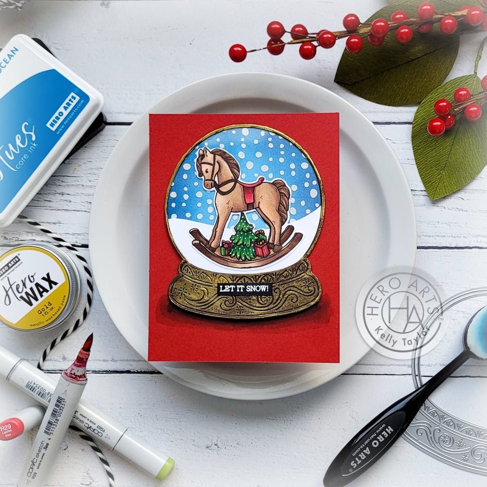 DF094 Snow Globe Window Fancy Die (D) | Hero Arts