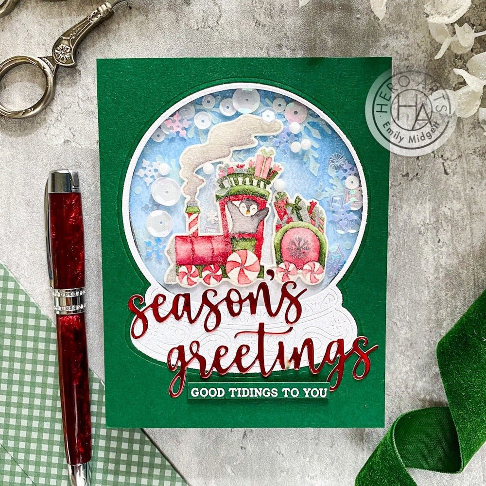 DF094 Snow Globe Window Fancy Die (D) | Hero Arts