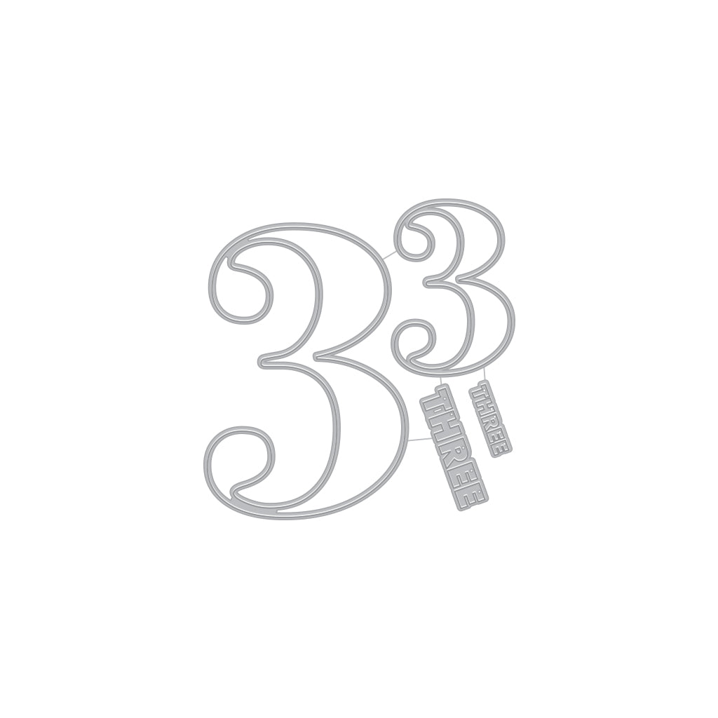 Number Three Fancy Dies – Hero Arts