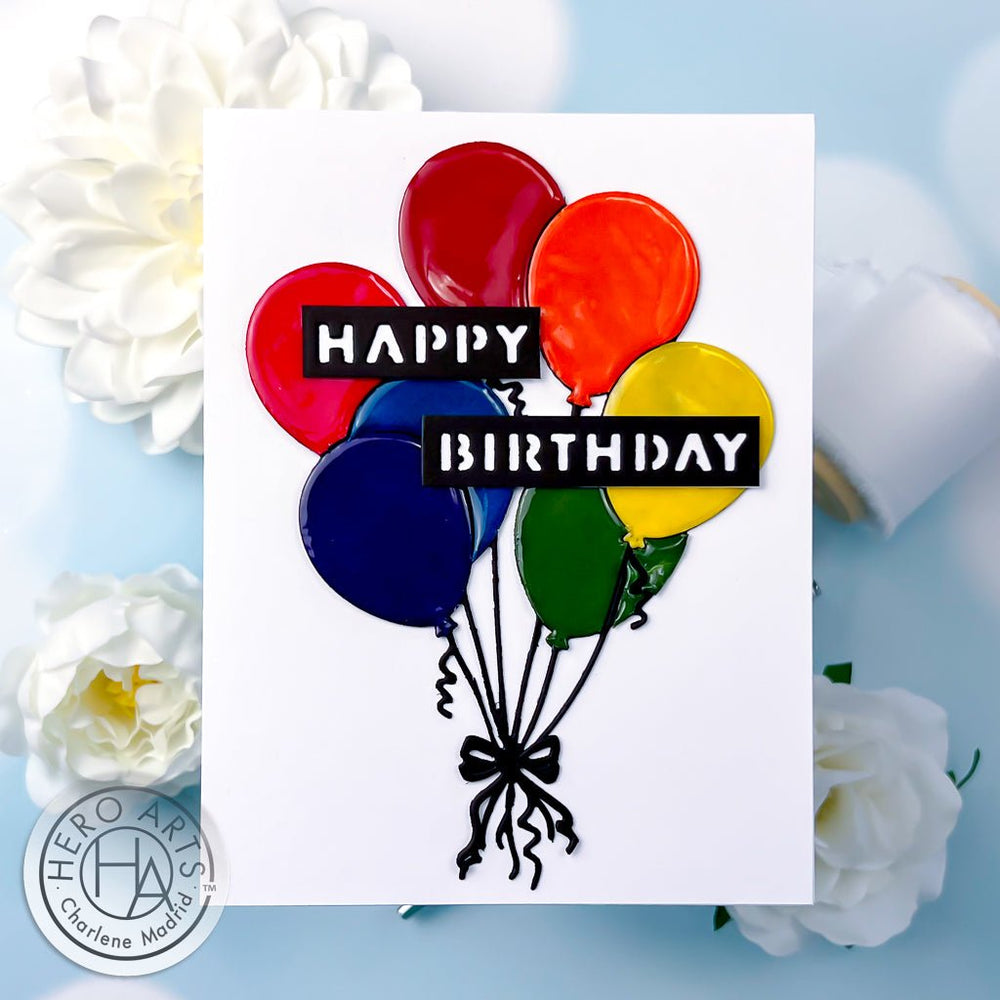 DF208 Balloon Bunch Fancy Dies (E) | Hero Arts