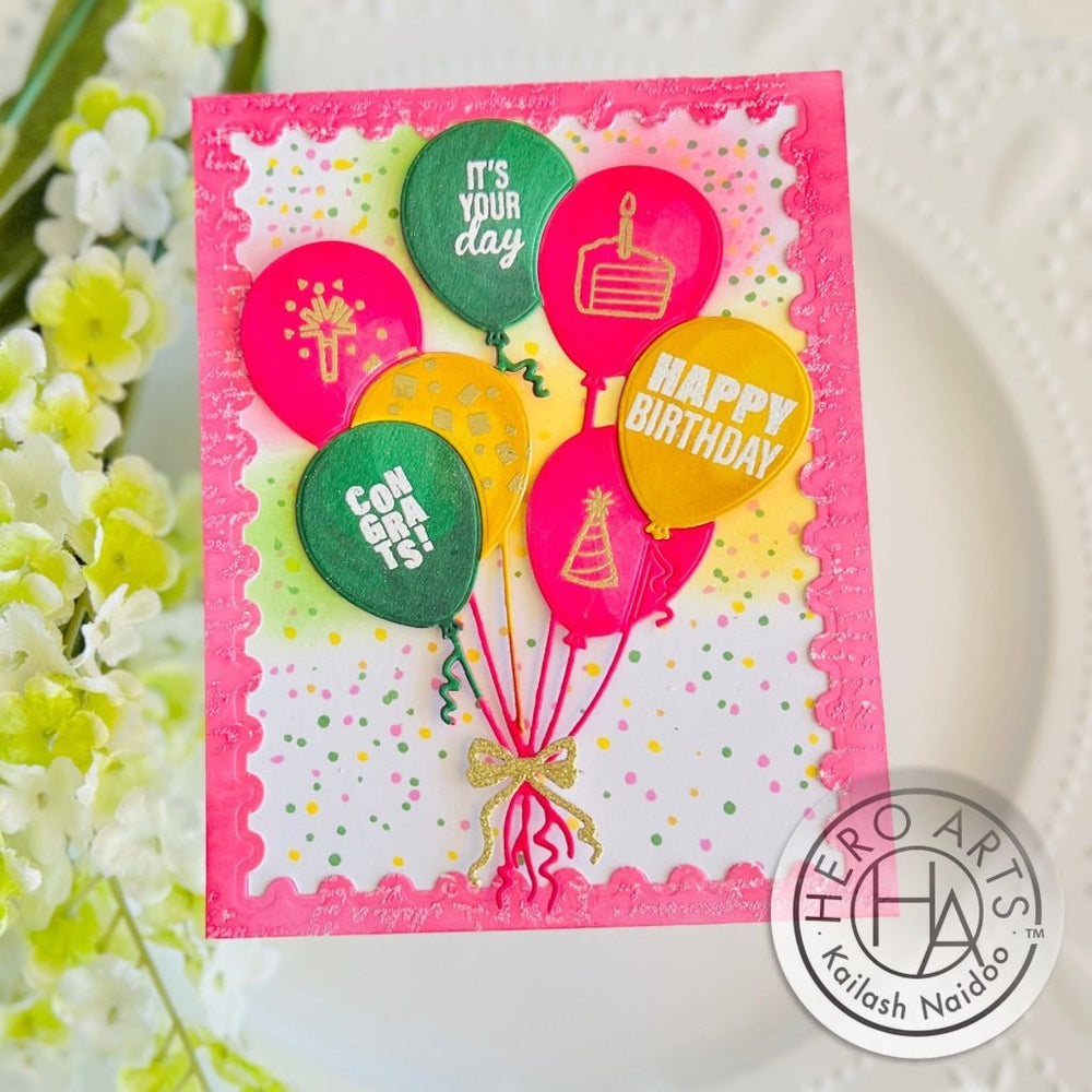 DF208 Balloon Bunch Fancy Dies (E) | Hero Arts