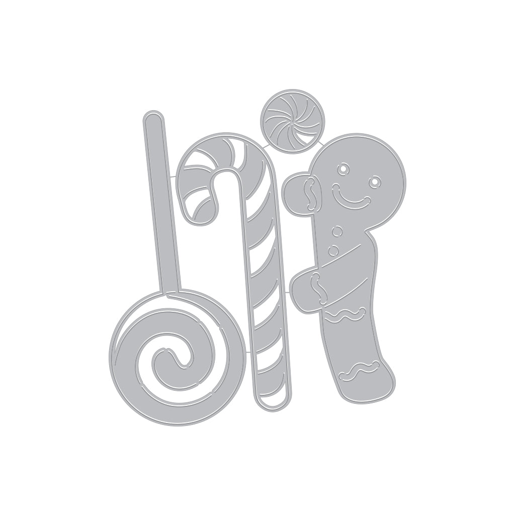 Peeking Gingerbread Man Fancy Die – Hero Arts