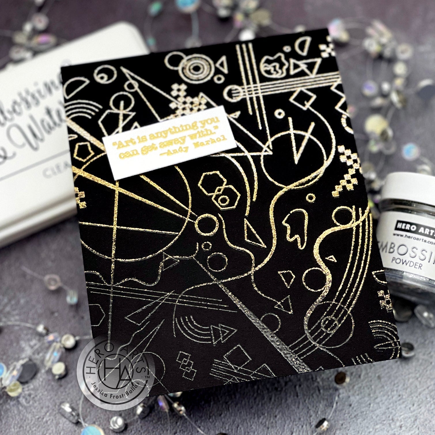Silver Sparkle Embossing Powder – Hero Arts