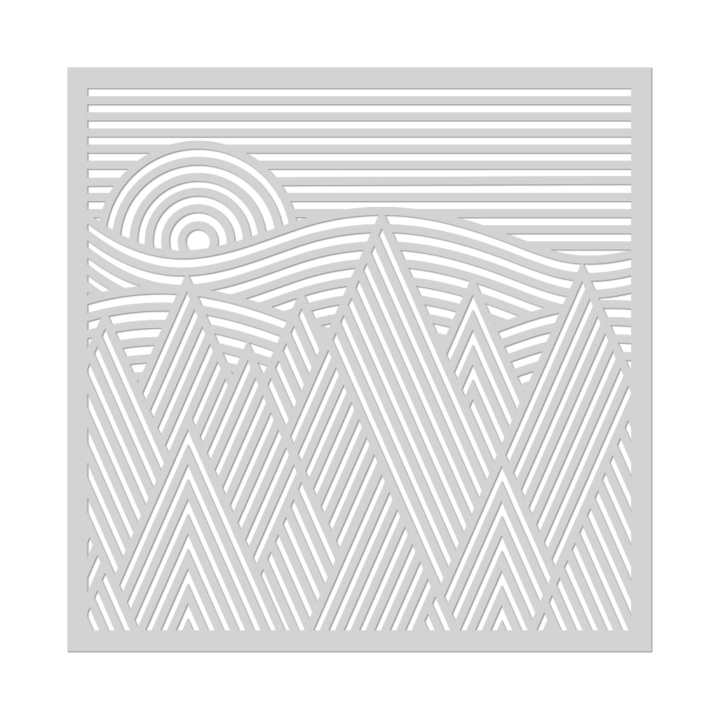 Graphic Mountains Stencil – Hero Arts