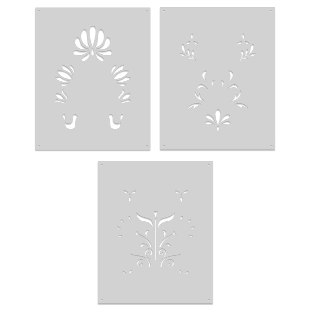 Color Layering Folk Art Stencils – Hero Arts