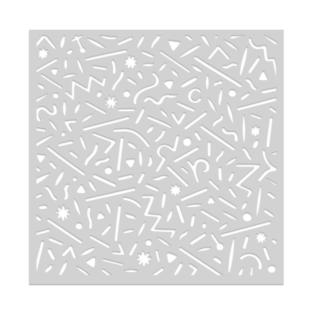 Dancing Lines Stencil – Hero Arts